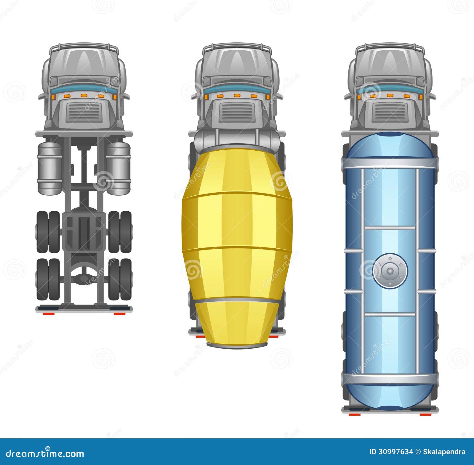 Truck top view stock vector. Illustration of hauling - 30997634