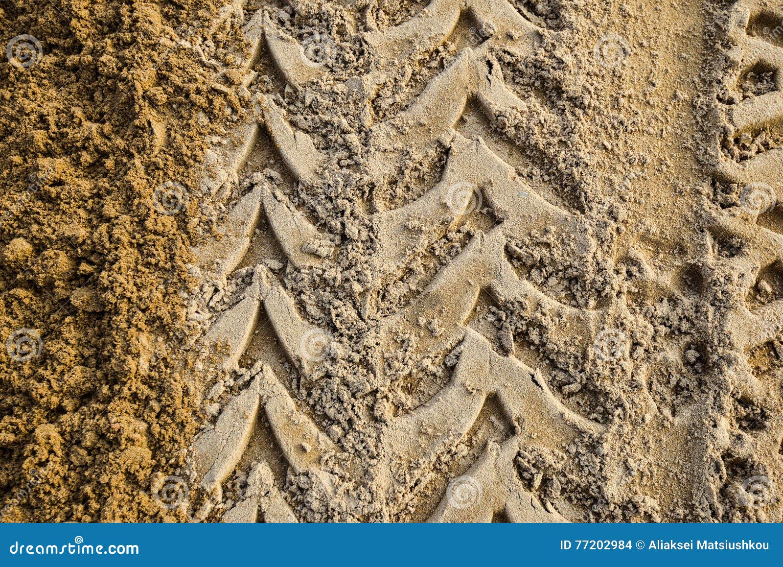 Truck traces on a road stock photo. Image of texture - 77202984