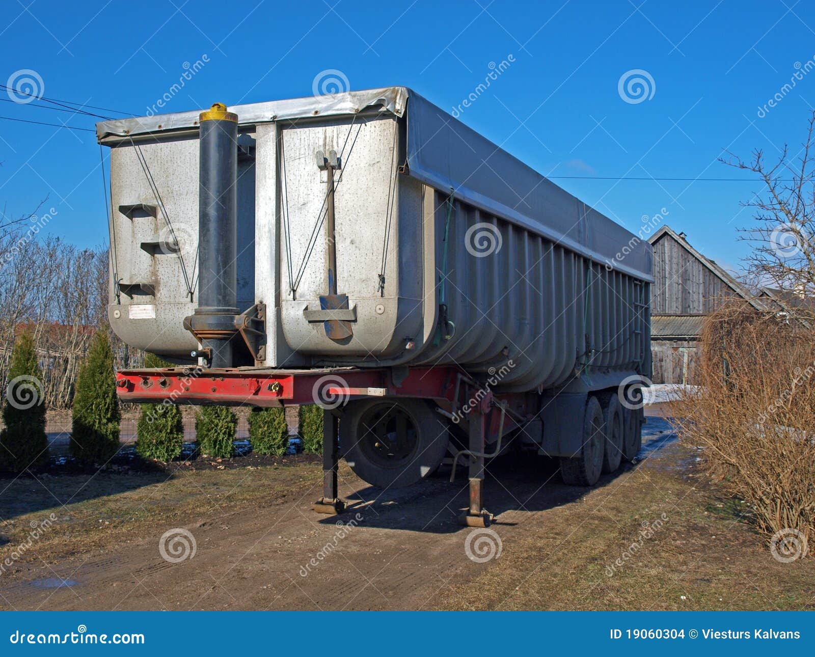 Truck trailer stock photo. Image of truck, auto, aluminum - 19060304