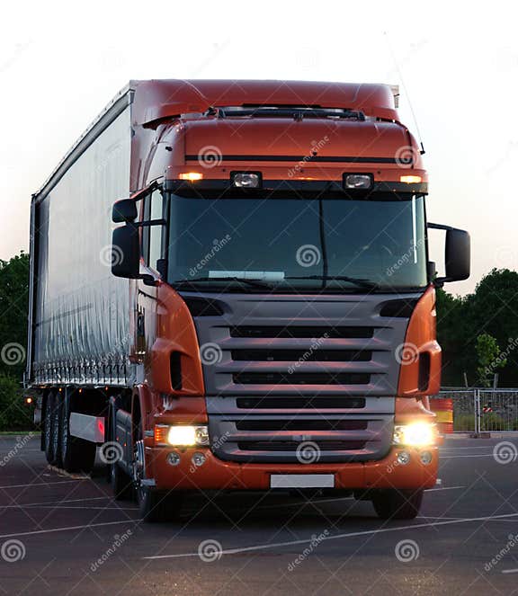 Truck & trailer stock photo. Image of power, cabin - 541494