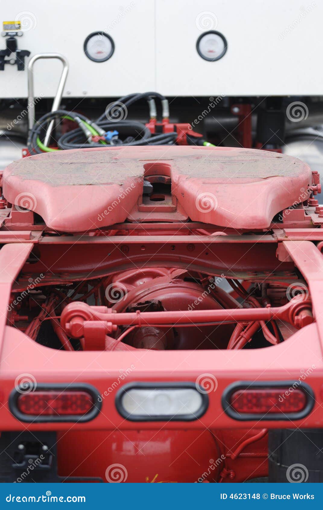 Truck Trailer Hitch stock photo. Image of chrome, freight - 4623148