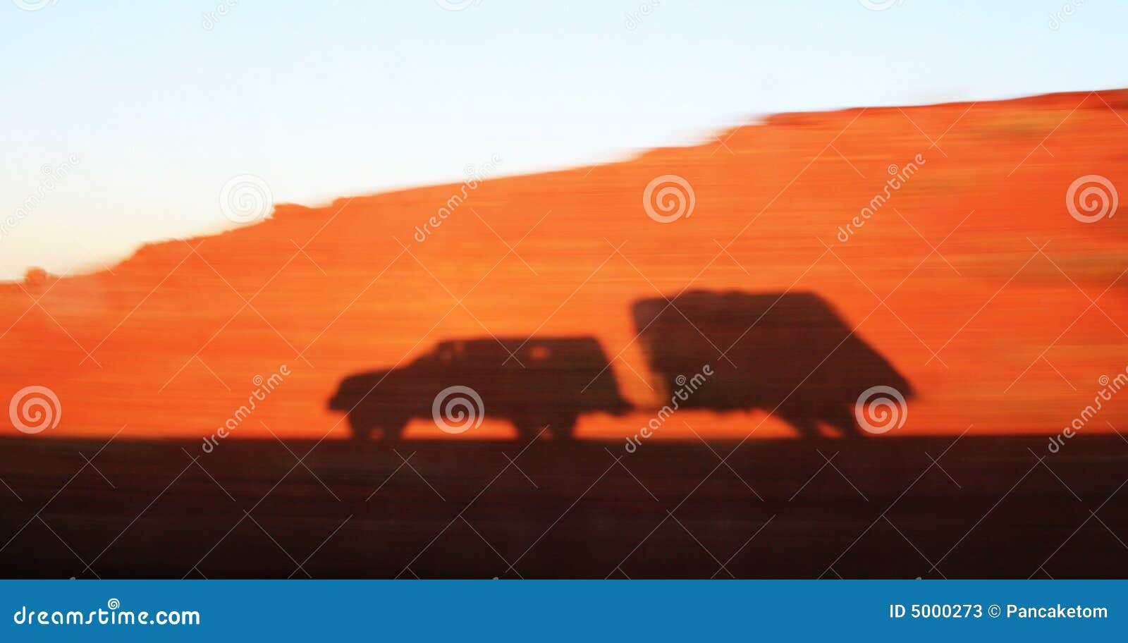 Truck and trailer shadow stock image. Image of trailer - 5000273
