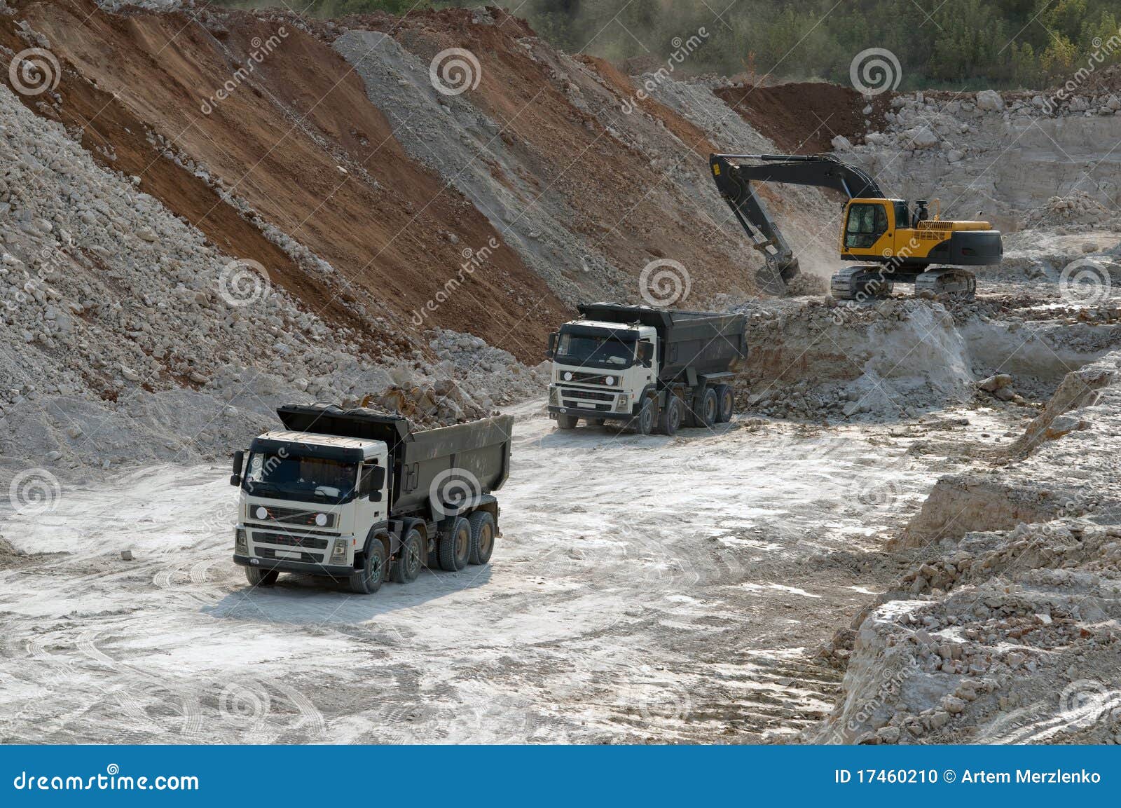 Truck transports clay stock photo. Image of scoop, power - 17460210