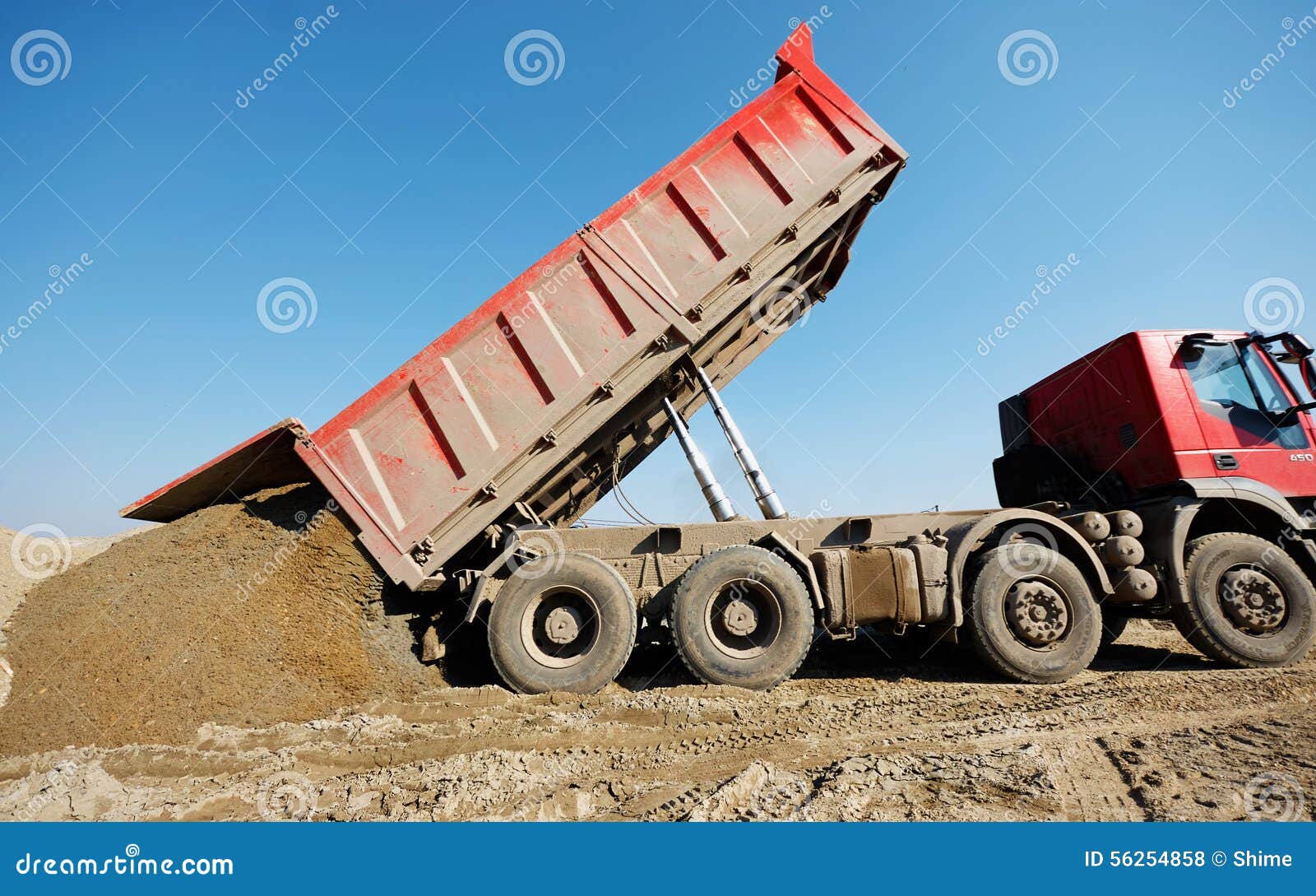 Truck Unloading Sand Stock Images - Download 669 Photos