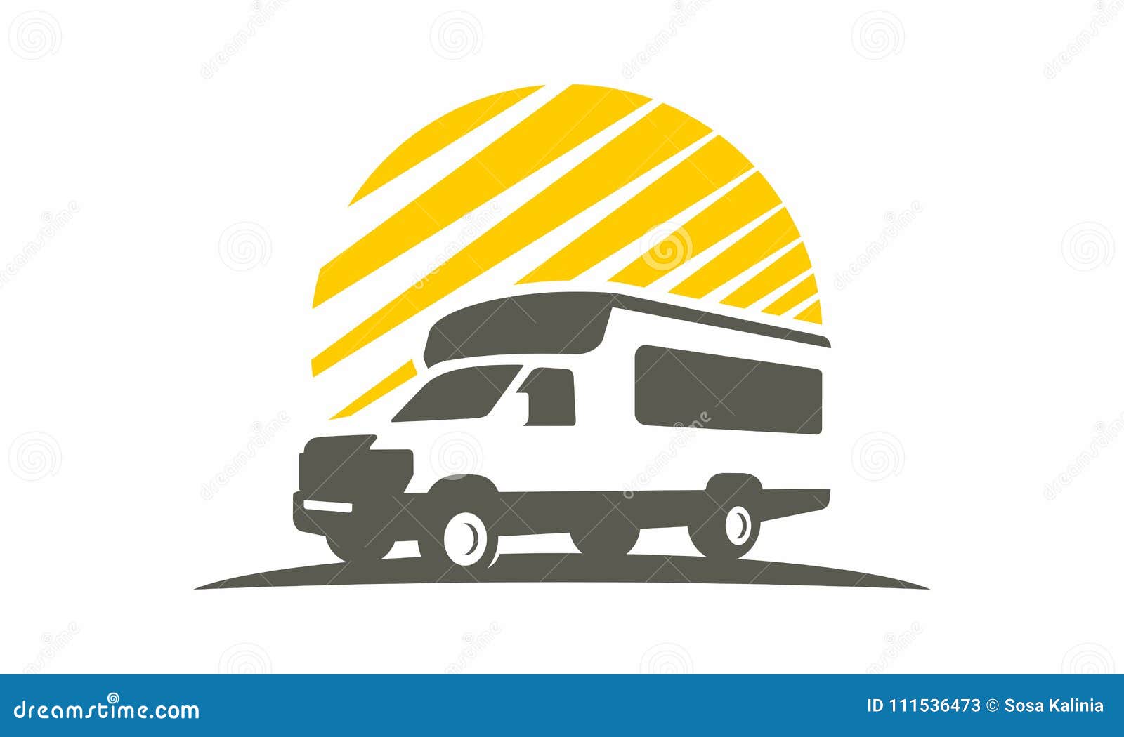 Truck Van Logo Unique Community Stock Illustration - Illustration of ...