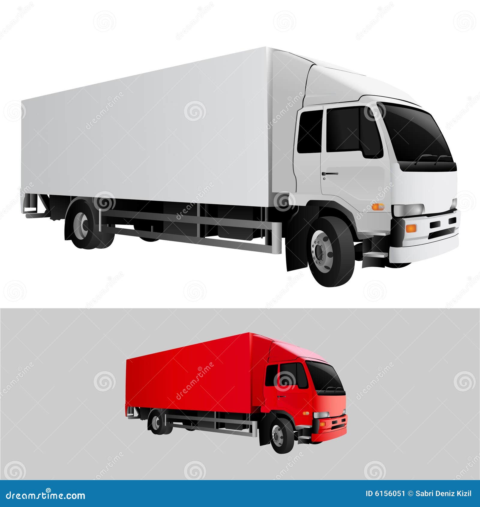 Truck vector stock vector. Illustration of isolated, freight - 6156051