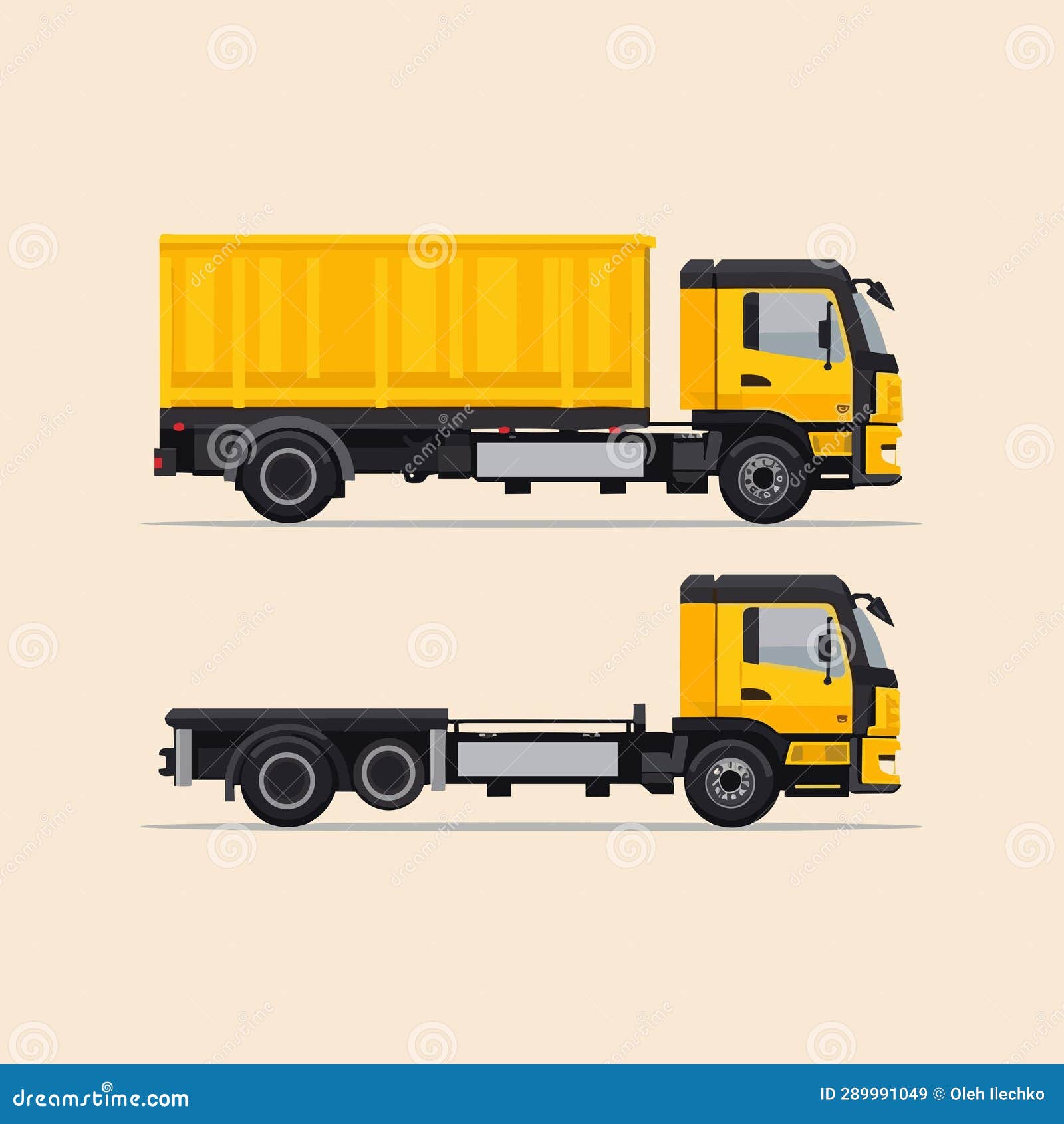 Truck Vector Flat Minimalistic Asset Isolated Illustration Stock ...