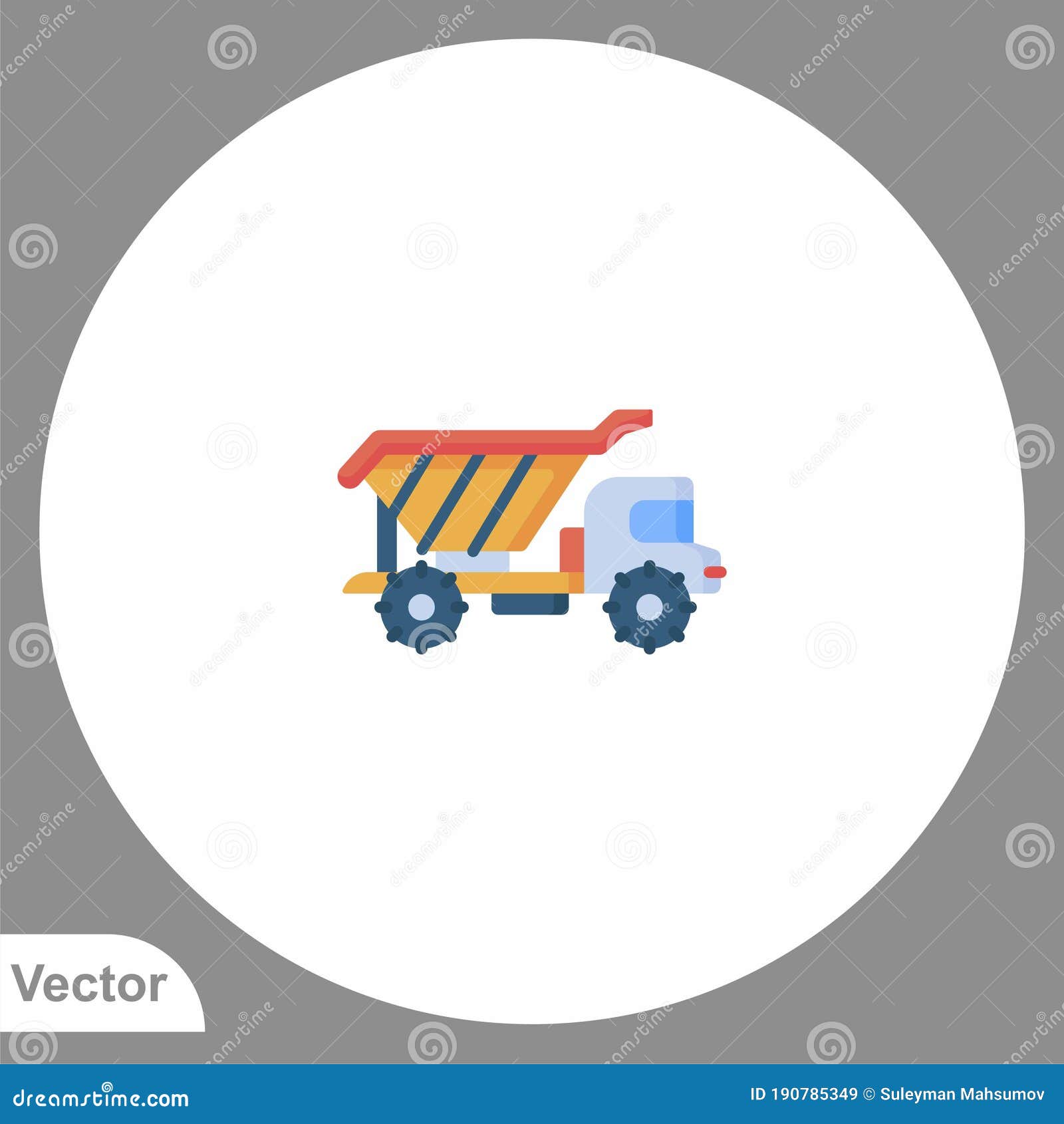 Truck Vector Icon Sign Symbol Stock Vector - Illustration of business ...