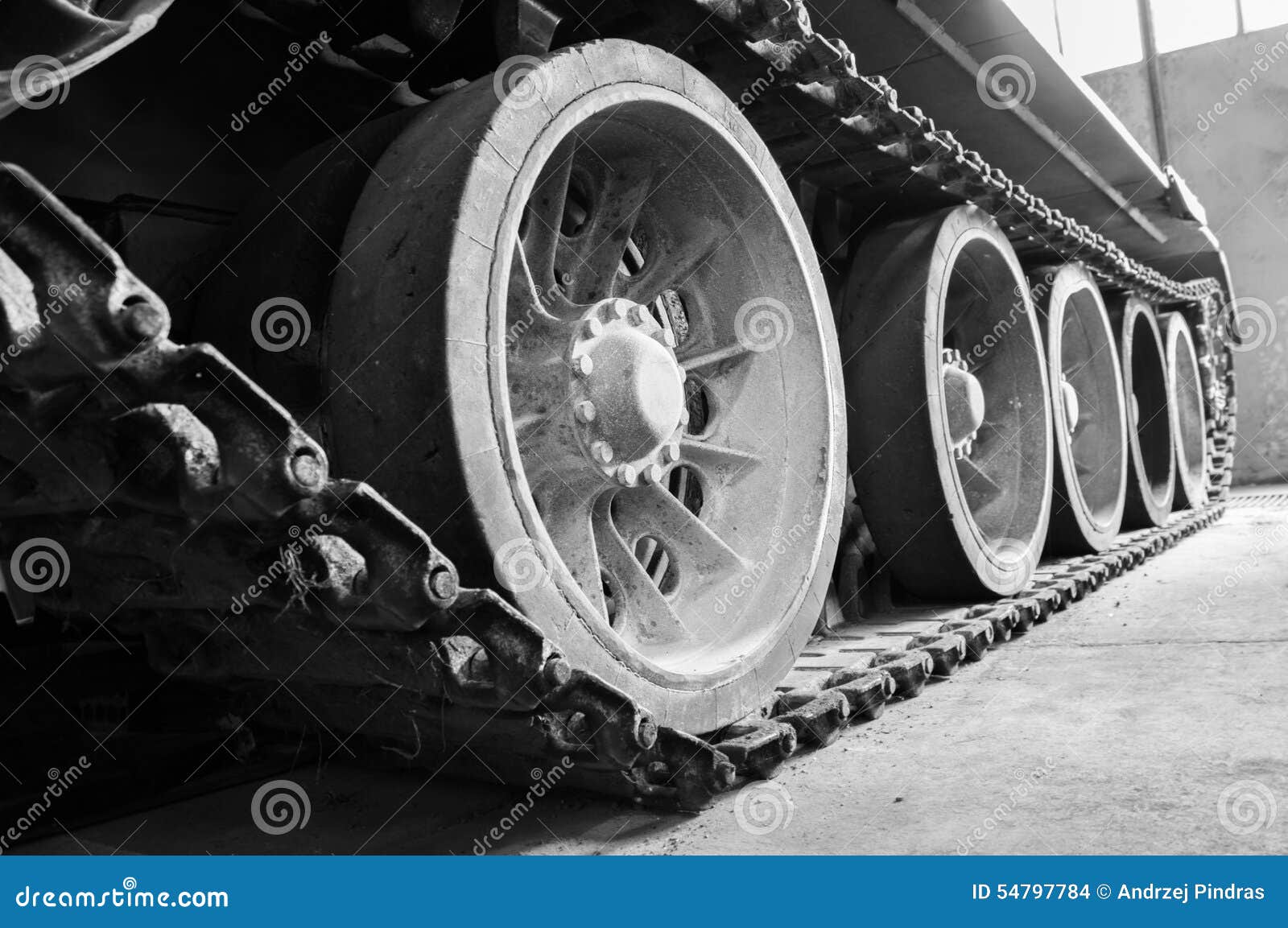 Truck and Wheels of the Soviet Tank. Stock Photo - Image of machine ...