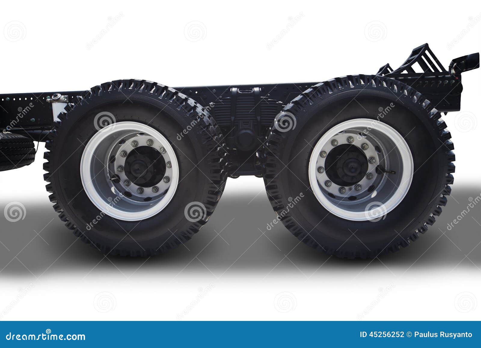 Truck wheels on white stock photo. Image of isolated - 45256252