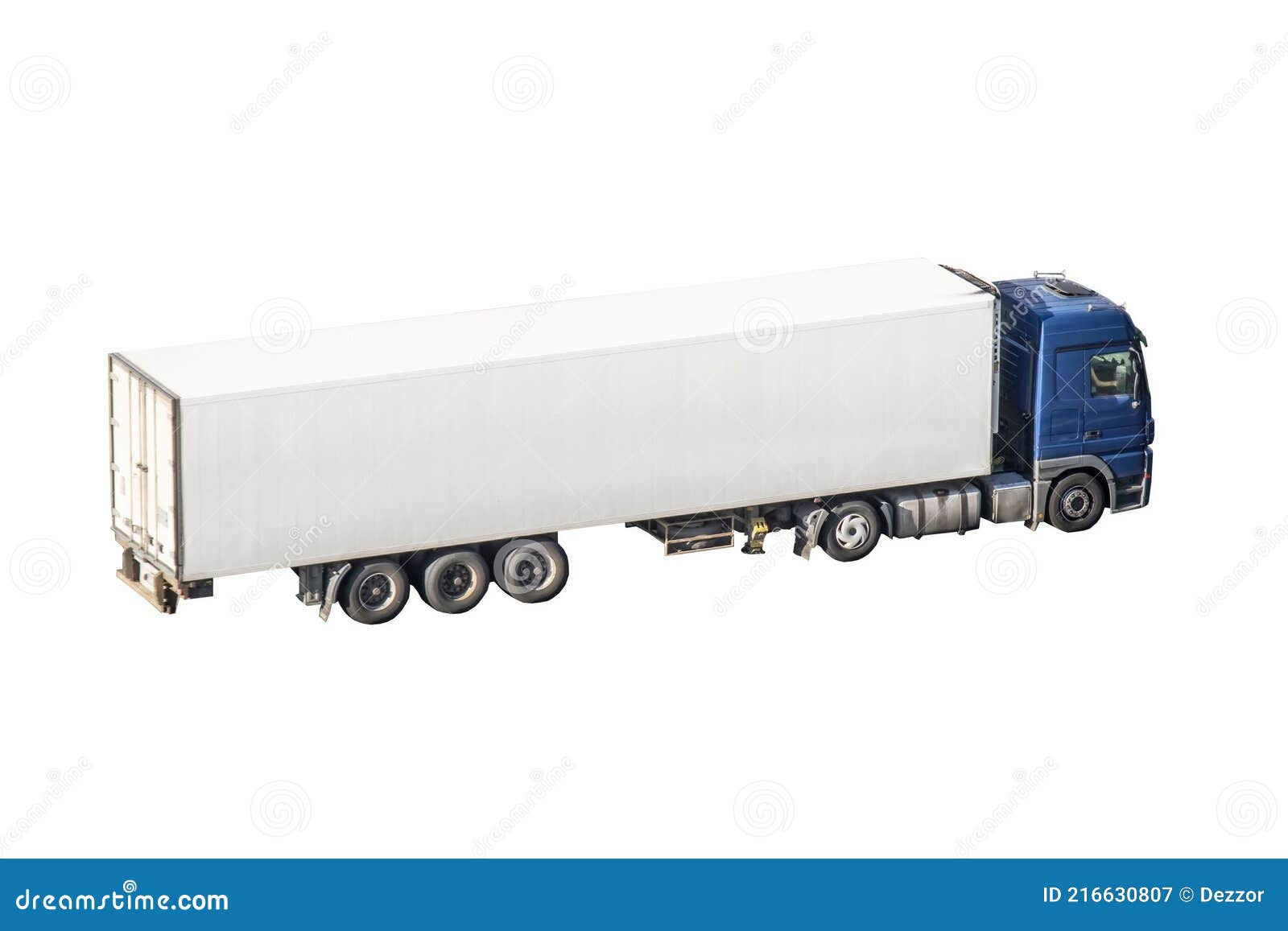 Container Lorry Side View