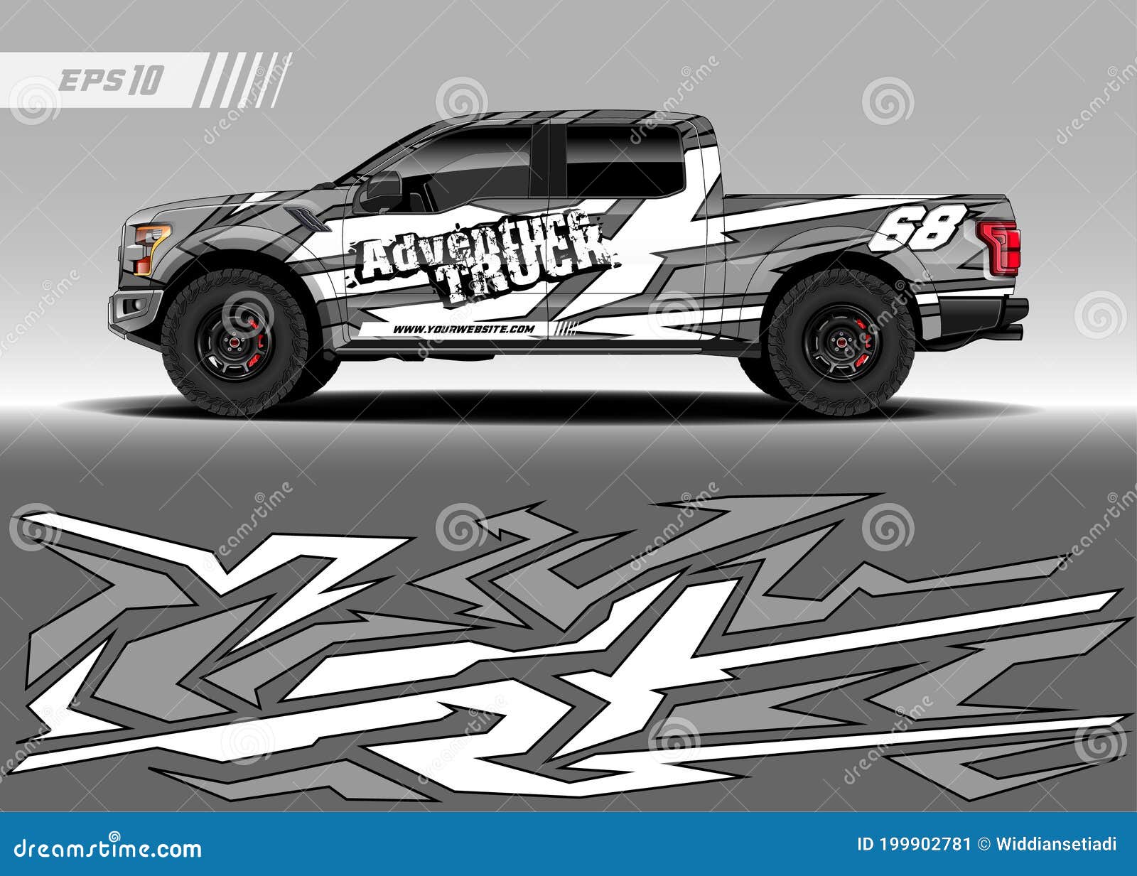 Truck Graphic Illustration. Graphic Abstract Stripe Racing Background ...