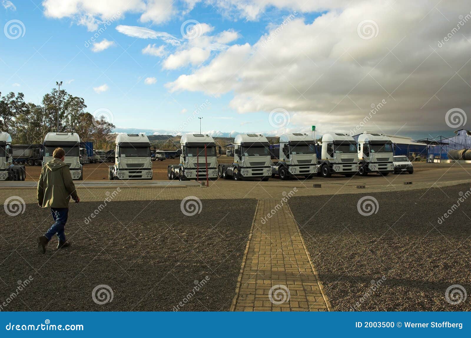Truck Yard stock photo. Image of group, objects, carrying - 2003500