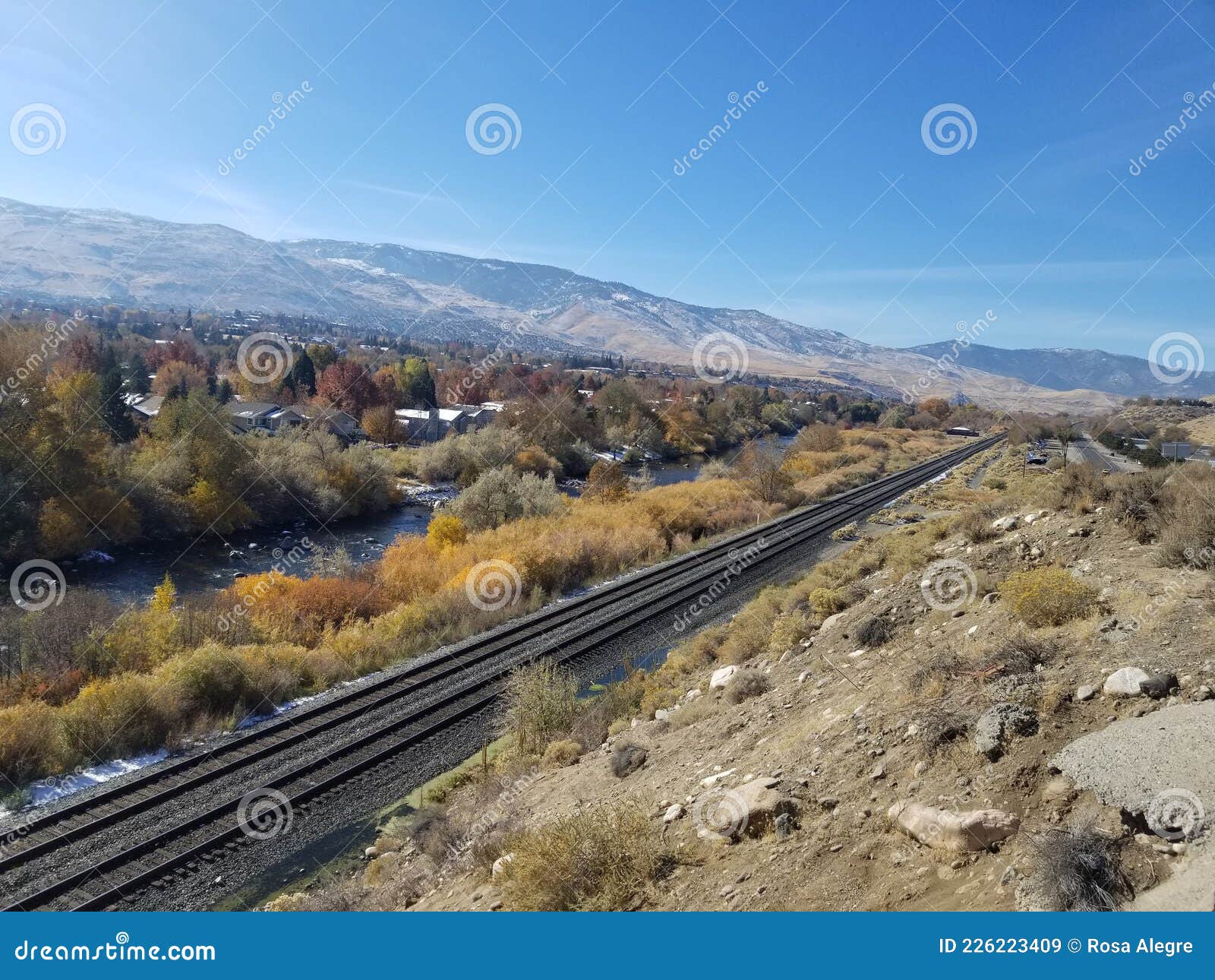 River And Railroad Stock Photo | CartoonDealer.com #43994574