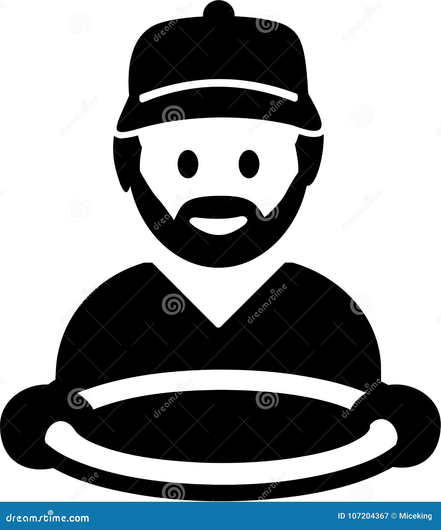 Trucker Pictogram Vector | CartoonDealer.com #107204367