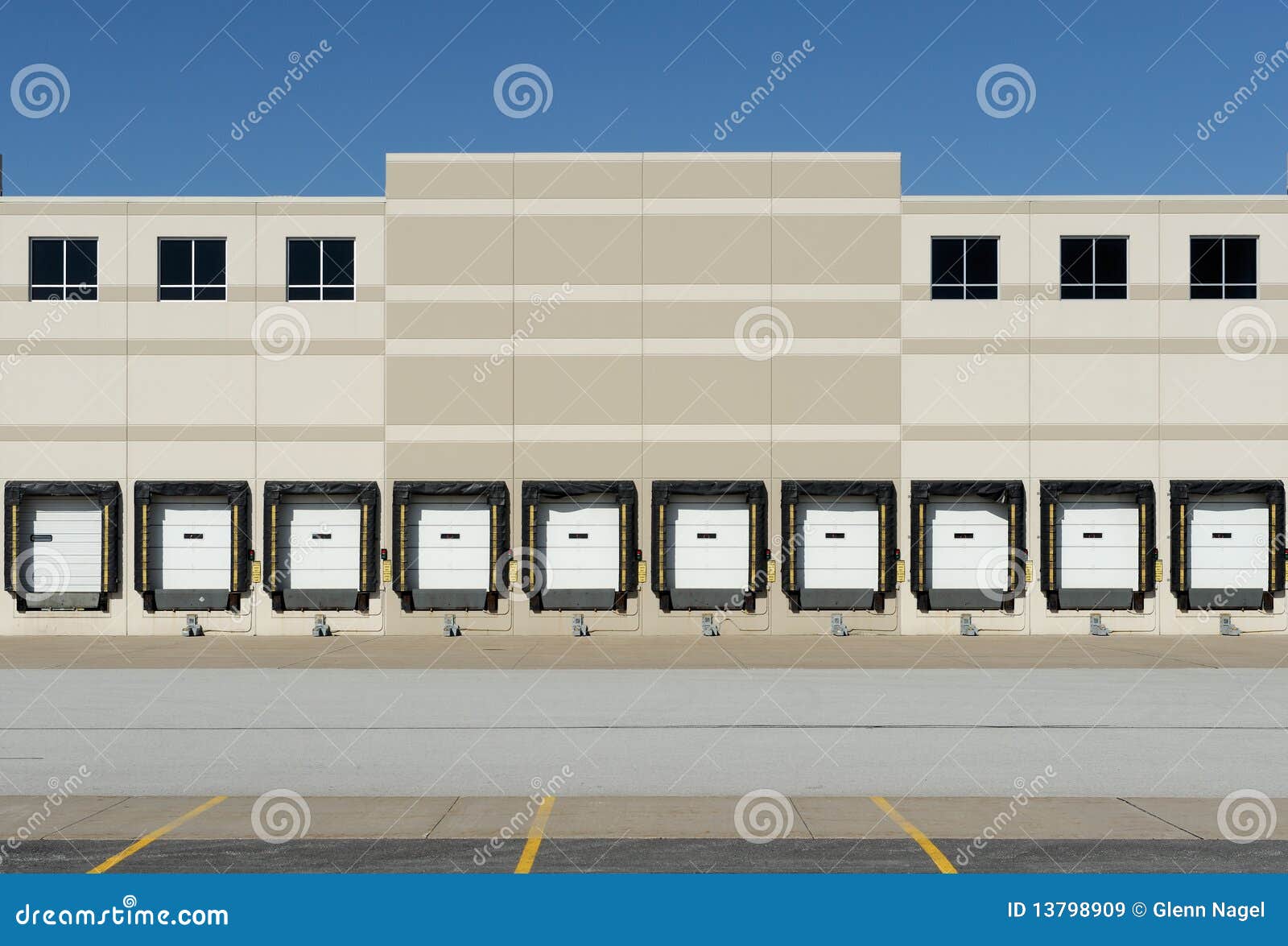 Trucking docks stock image. Image of doors, loading, transportation ...