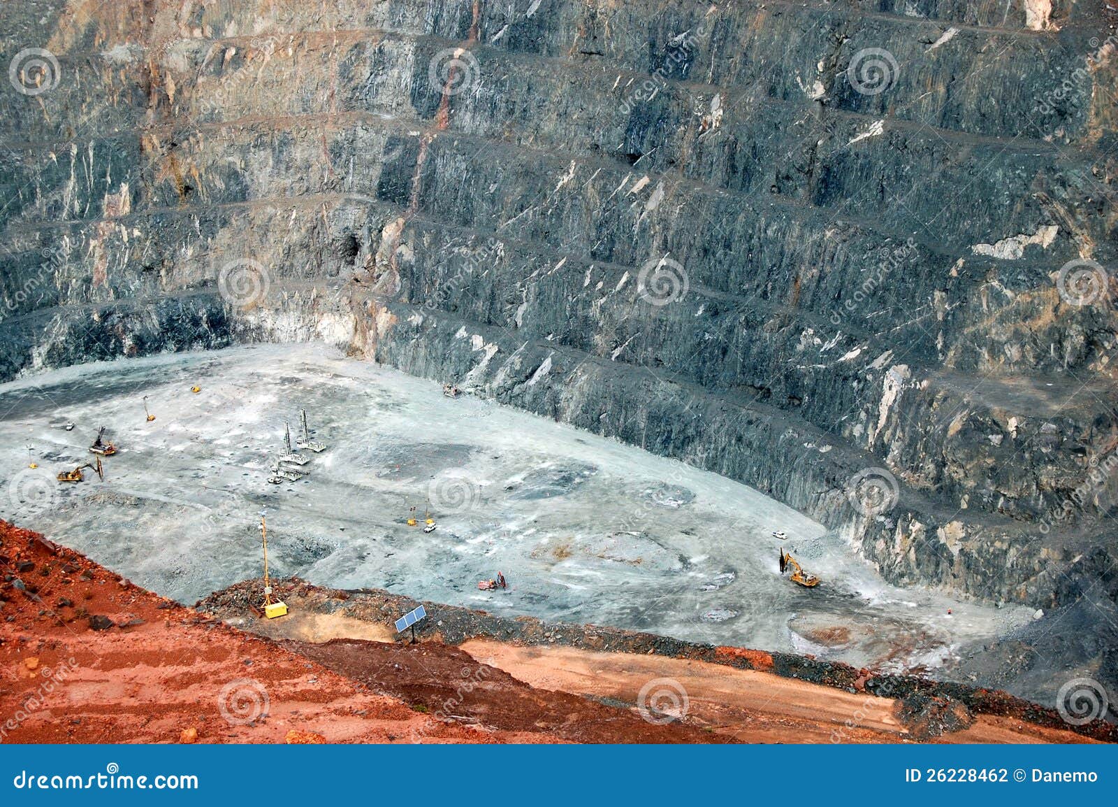 Trucks in Bottom Super Pit Gold Mine Australia Stock Photo - Image of ...
