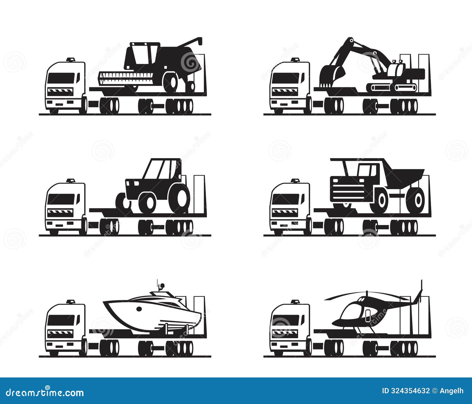 Heavy Machinery Works On Muddy Construction Site. Yellow Bulldozers ...