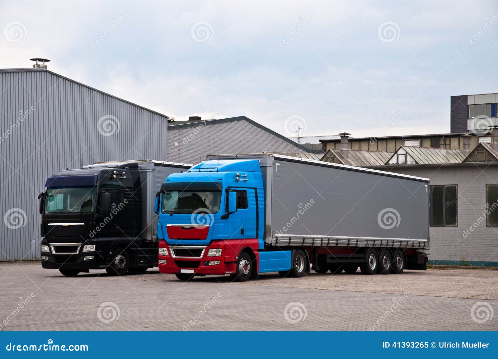 Trucks in a factory stock image. Image of building, workplace - 41393265