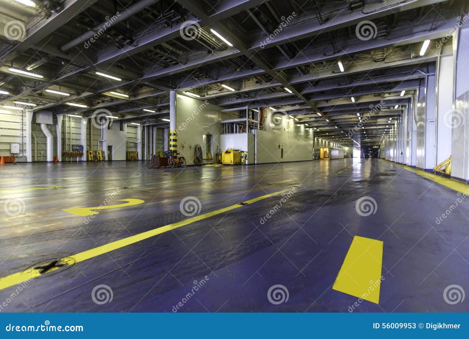 Trucks loading area stock image. Image of industrial - 56009953