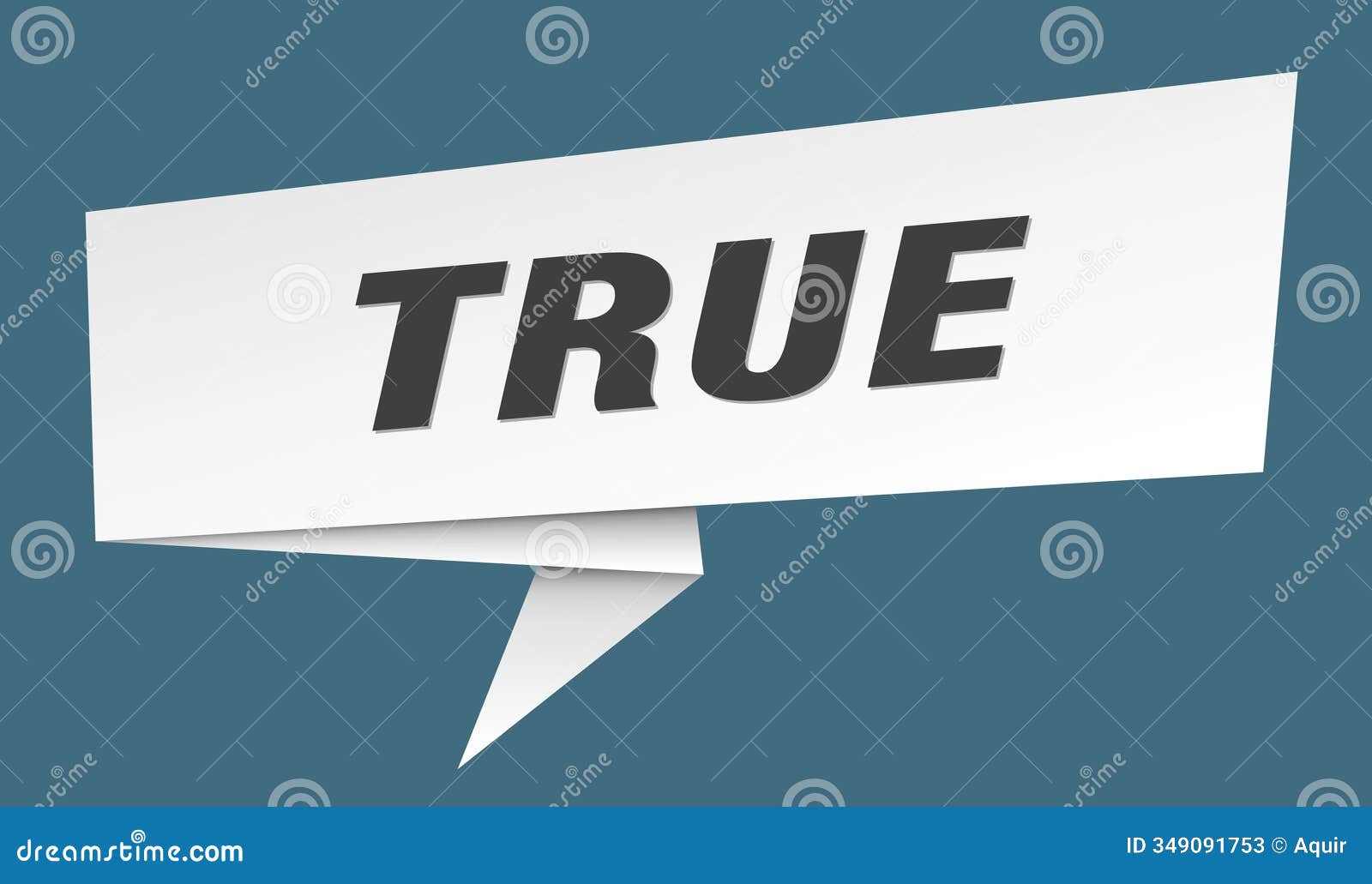 True Banner. True Speech Bubble, Label, Sticker, Sign Template Stock ...