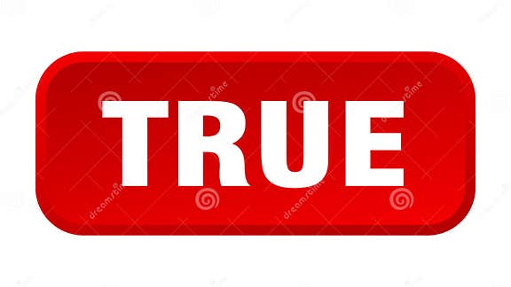 True Button. True Square 3d Push Button Stock Vector - Illustration of ...