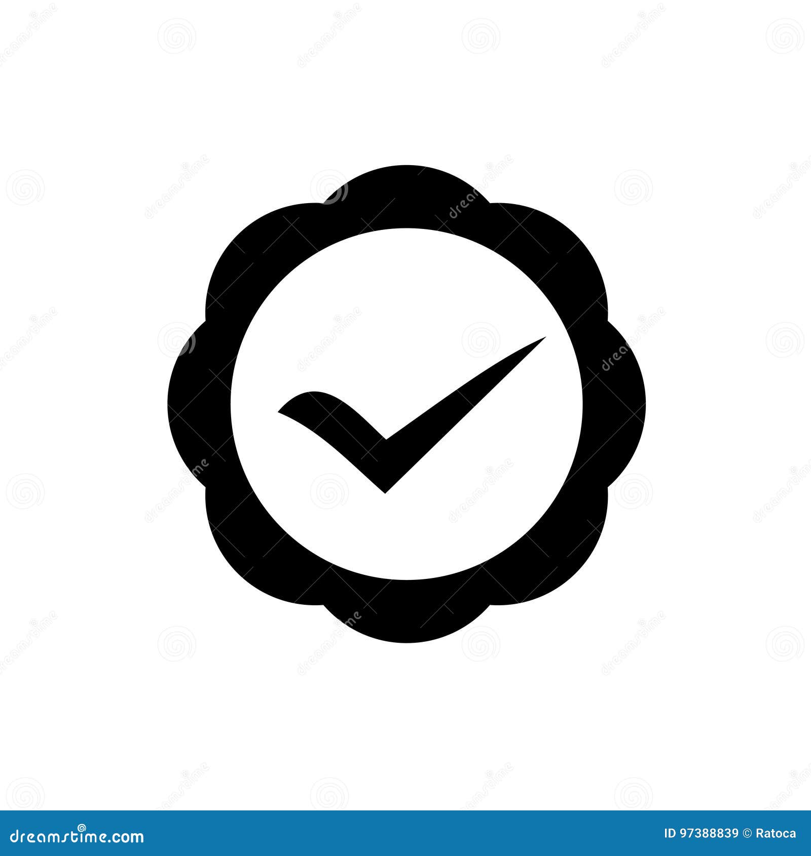 True check symbol stock vector. Illustration of check - 97388839