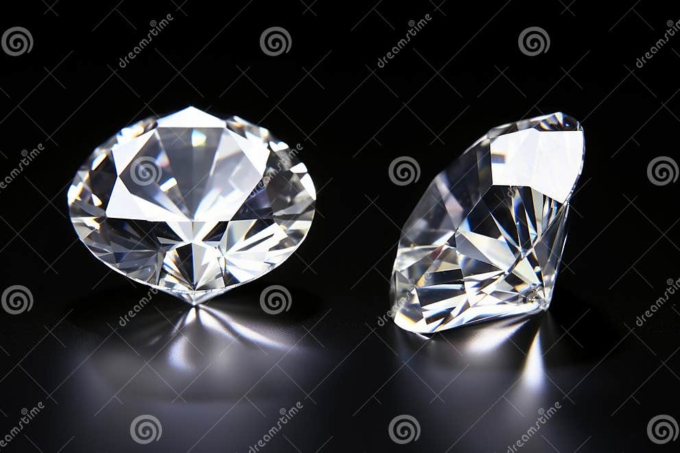 A True and Fake Diamond Side by Side Stock Photo - Image of fake ...