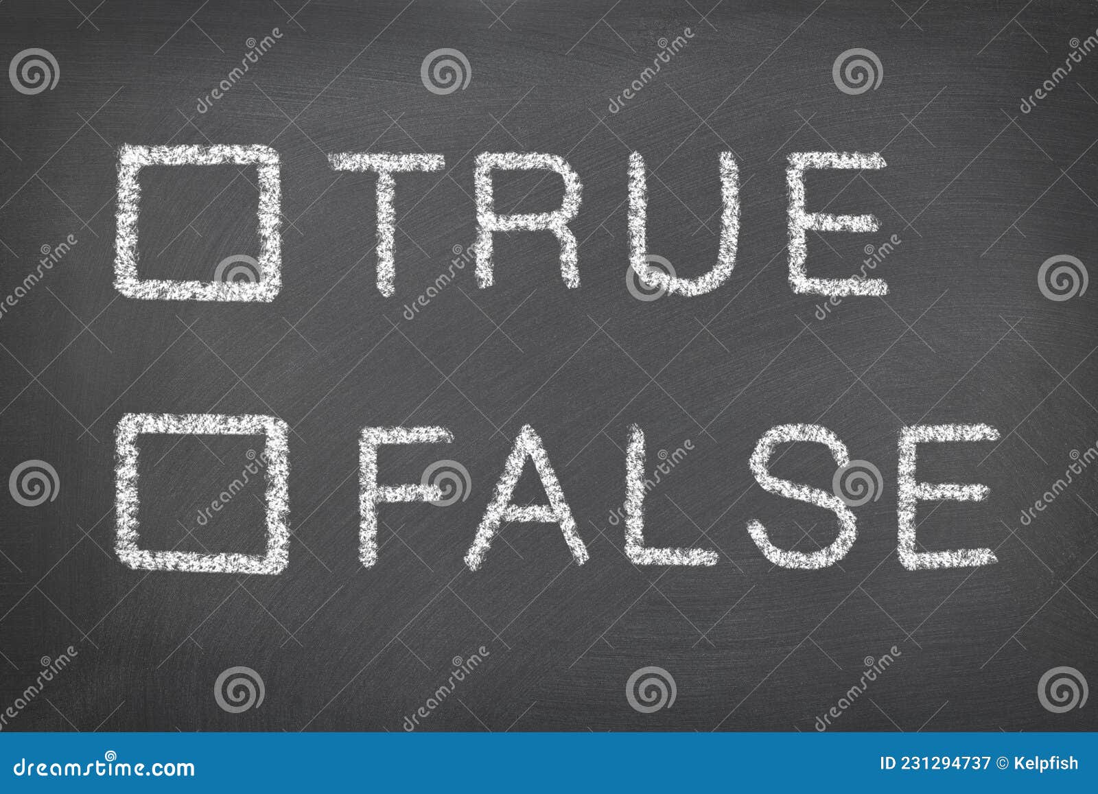 True and False on a Chalkboard Stock Image - Image of creativity, hand ...