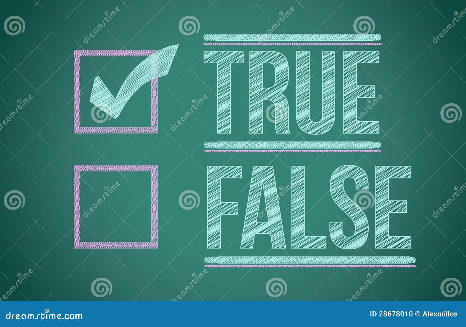 True and false check box stock illustration. Illustration of business ...