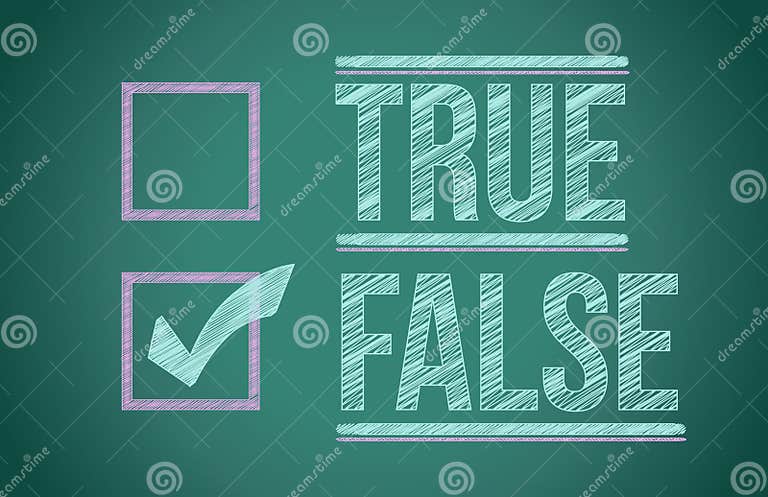 True and false check box stock illustration. Illustration of green ...