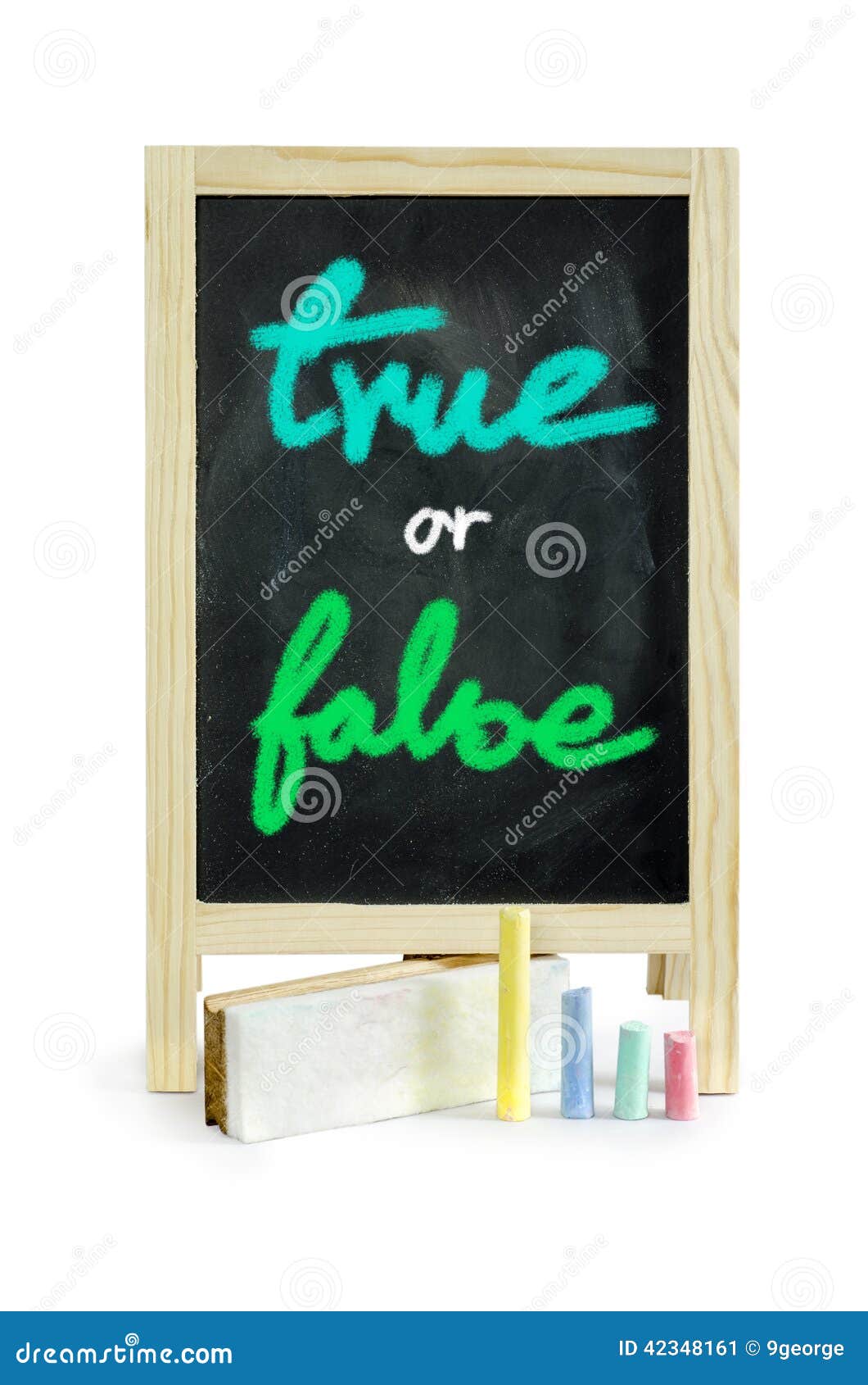 True or False with Checkboxes - White Chalk Handwriting on Blackboard ...