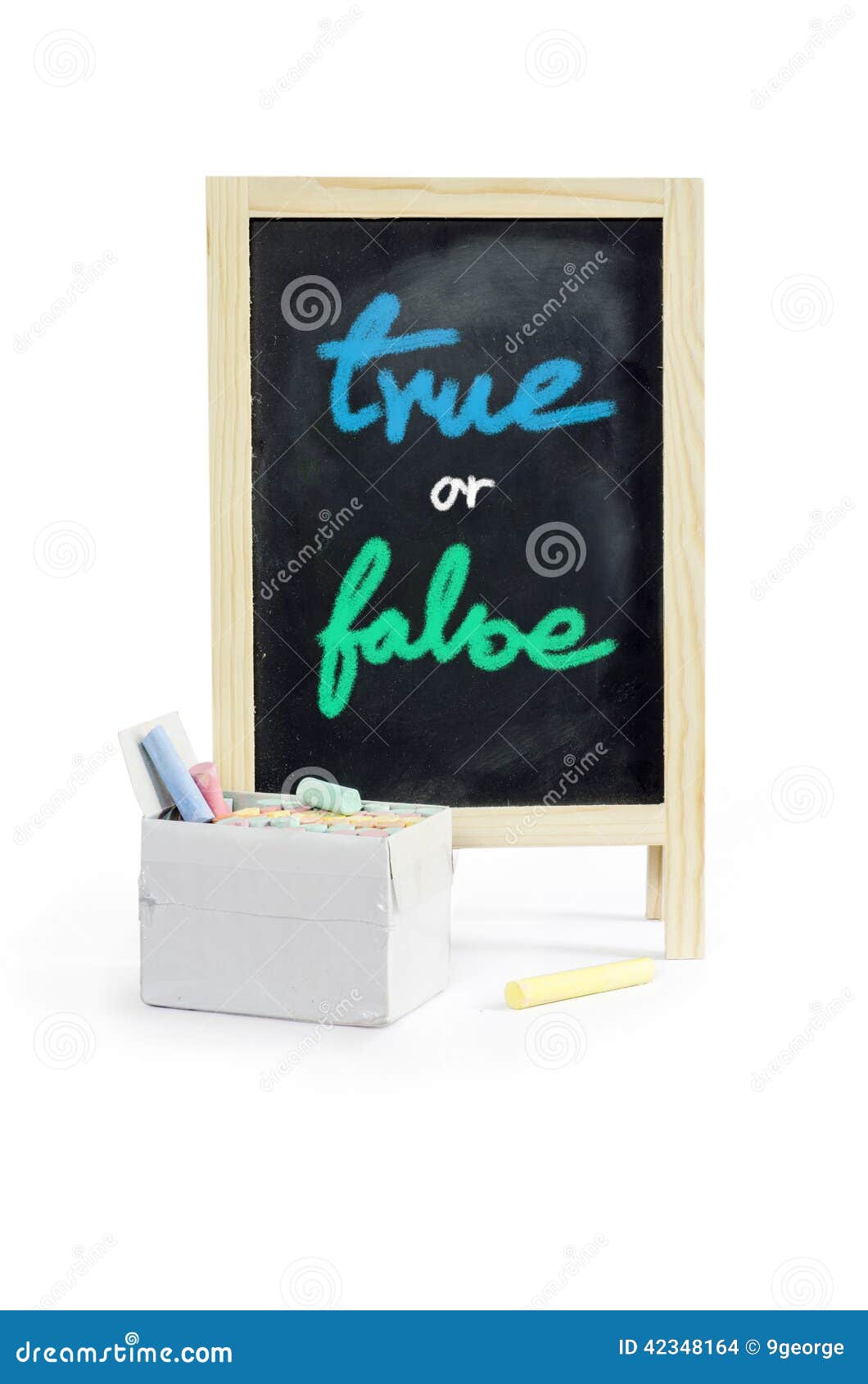 True or False with Checkboxes - White Chalk Handwriting on Blackboard ...