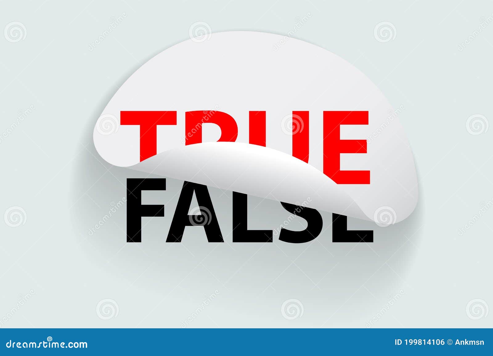 True and False, Creative Sticker Label Vector Stock Vector ...