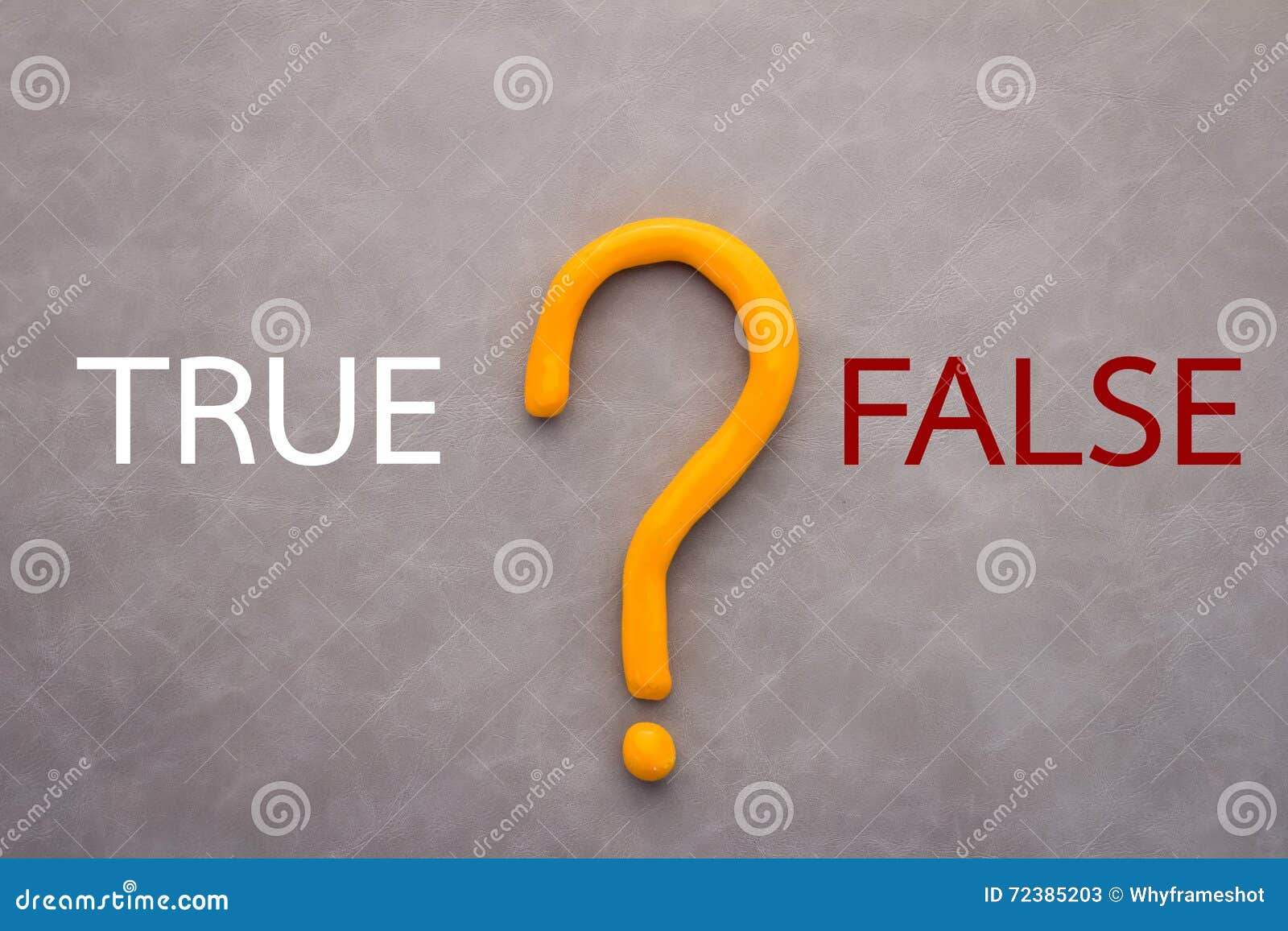 False Or True Symbol. Turned A Wooden Cube And Changed The Word `false ...