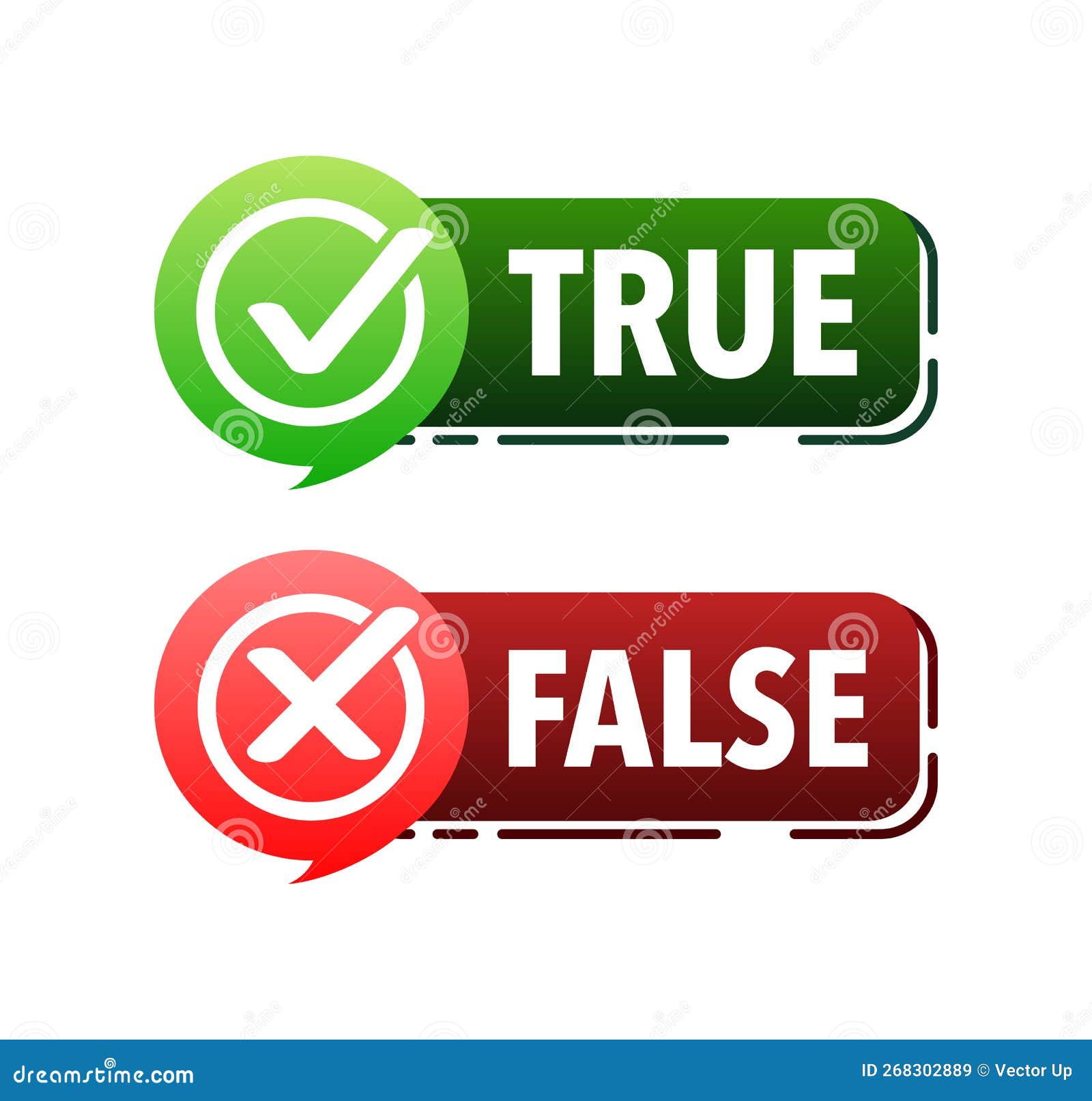 True False Label, Sign. Check Mark and Cross. Stock Vector ... True False Label, Sign. Check Mark and Cross. Stock Vector ...