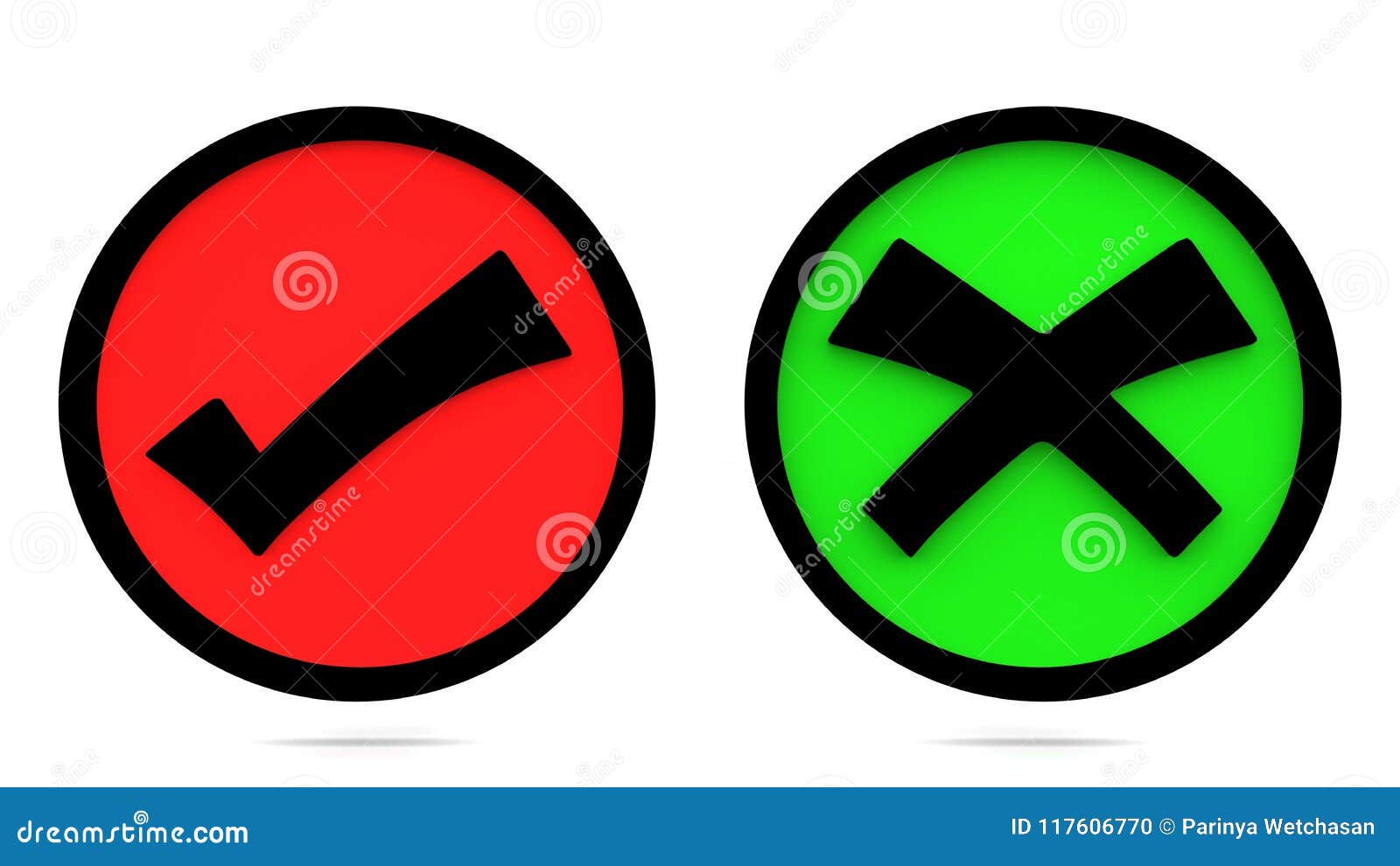 True and False Signs. Correct and Incorrect Icons. 3D Rendering Stock ... True and False Signs. Correct and Incorrect Icons. 3D Rendering Stock ...