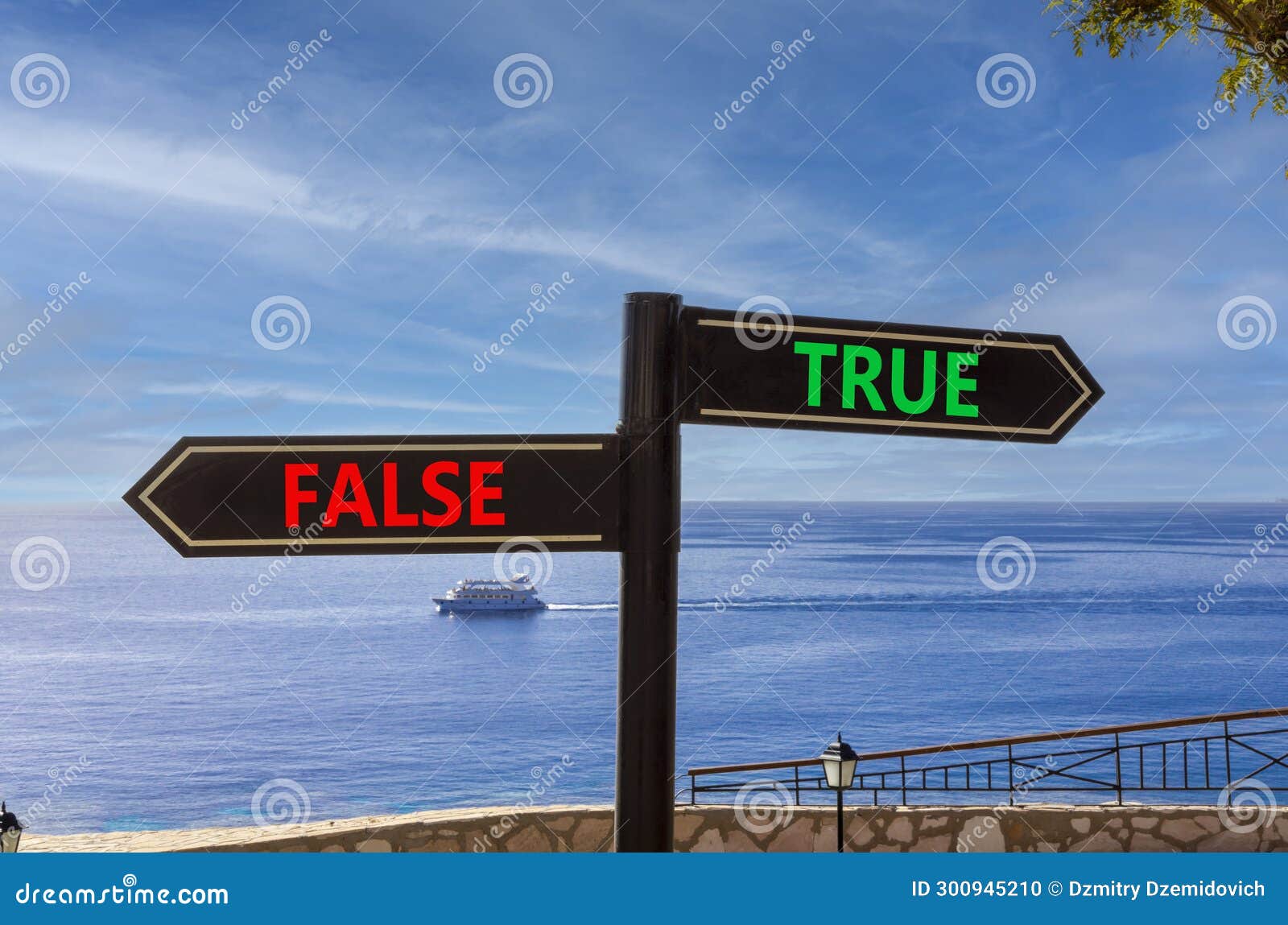 True or False Symbol. Concept Word True or False on Beautiful Signpost ... True or False Symbol. Concept Word True or False on Beautiful Signpost ...