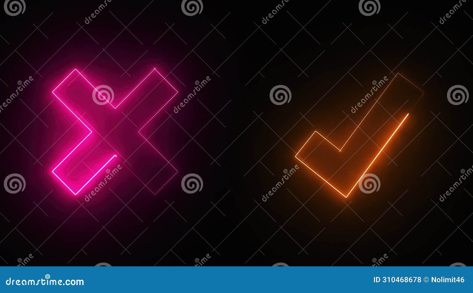 True and False symbols stock illustration. Illustration of right ...