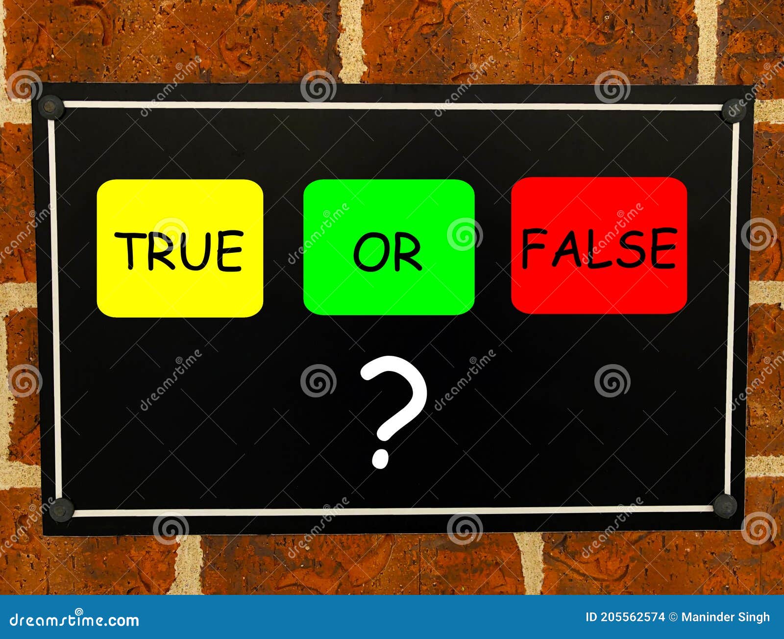 True or false? stock photo. Image of question, sign - 205562574