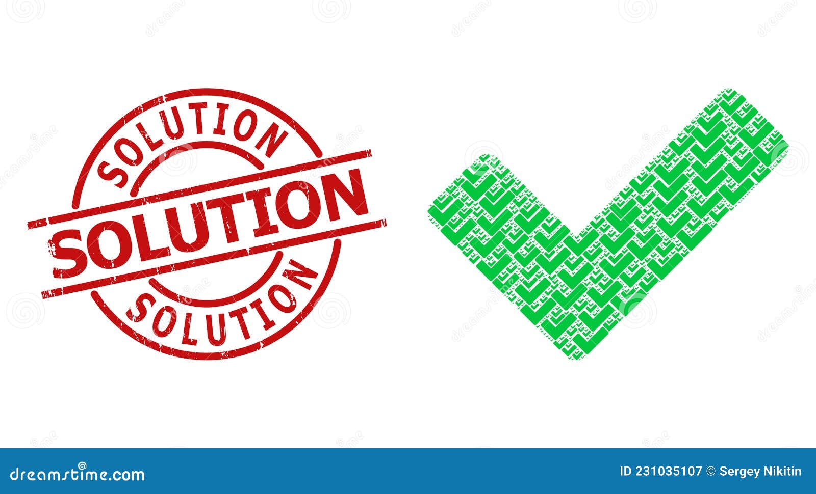 True Icon Fractal Collage and Rubber Solution Seal Stock Vector ...