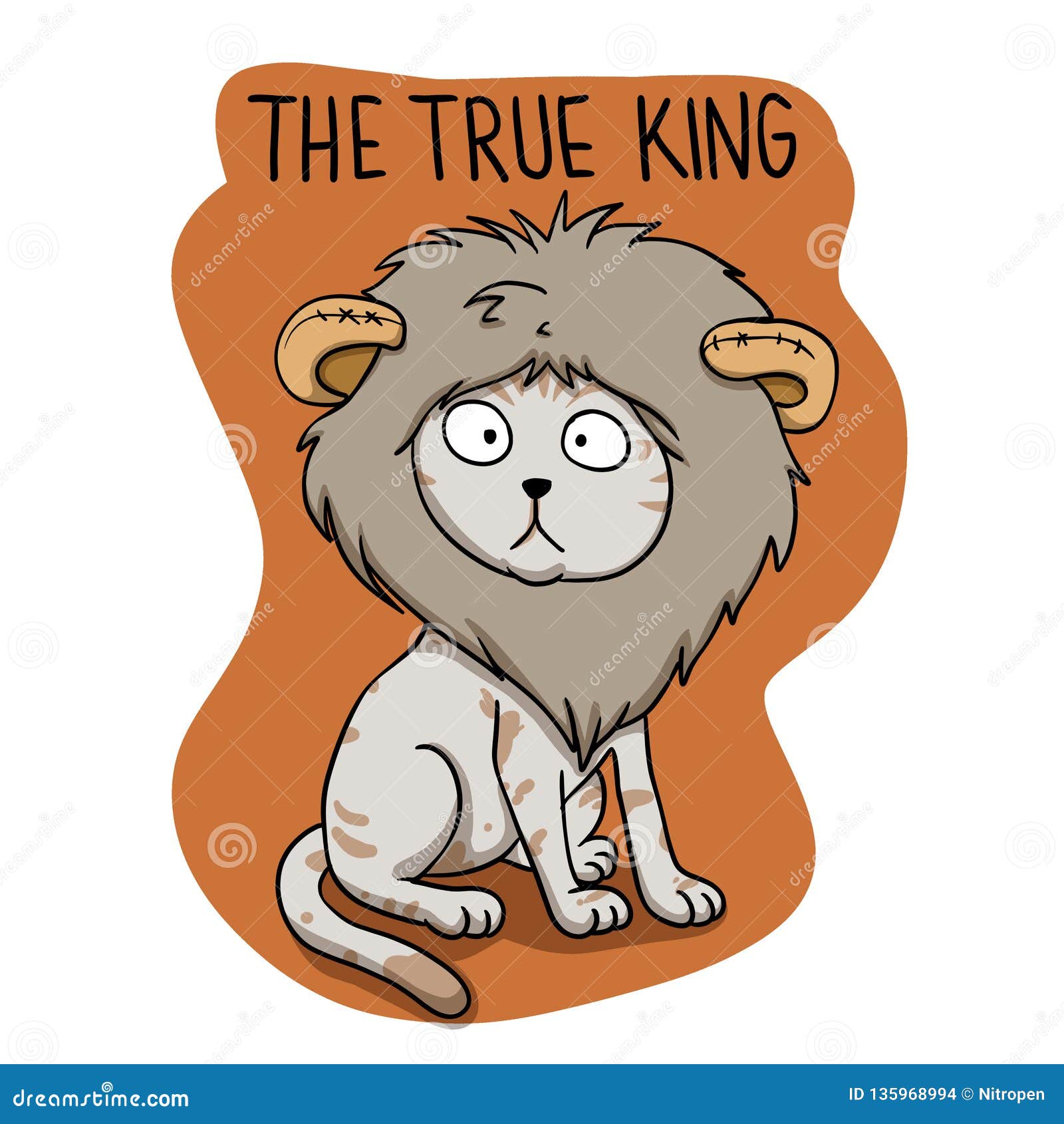 The true king stock illustration. Illustration of happy - 135968994