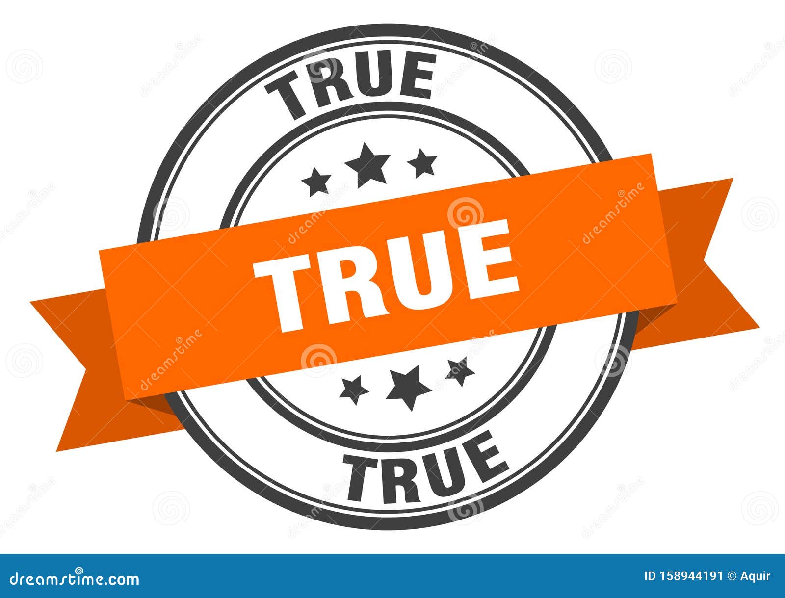 True label stock vector. Illustration of banner, badge - 158944191