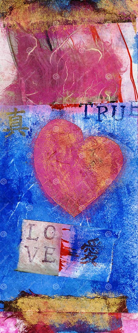 TRUE LOVE Art Collage stock illustration. Illustration of valentine ...
