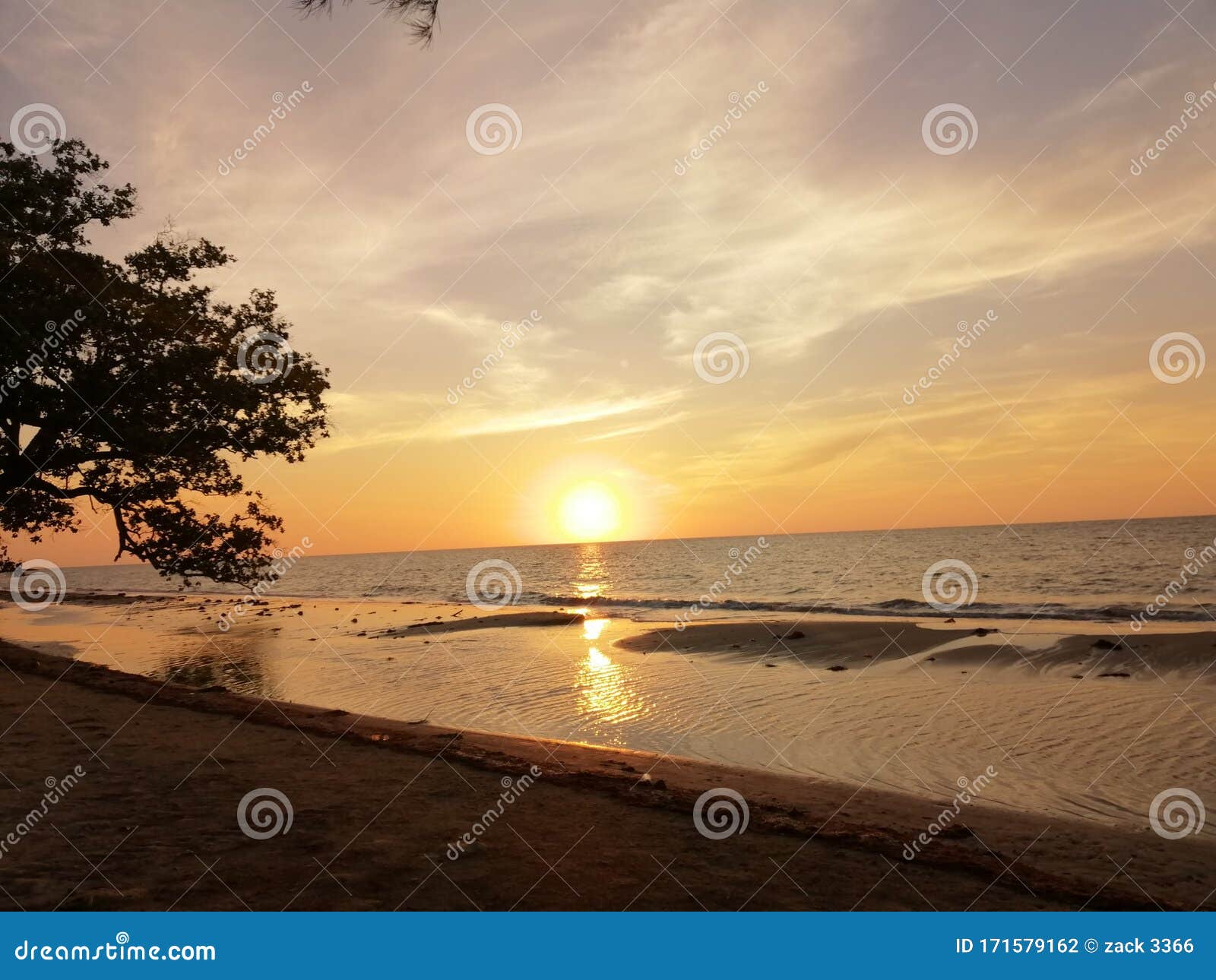 True Natural Nature Sunset from Nature Make Stock Photo - Image of ...
