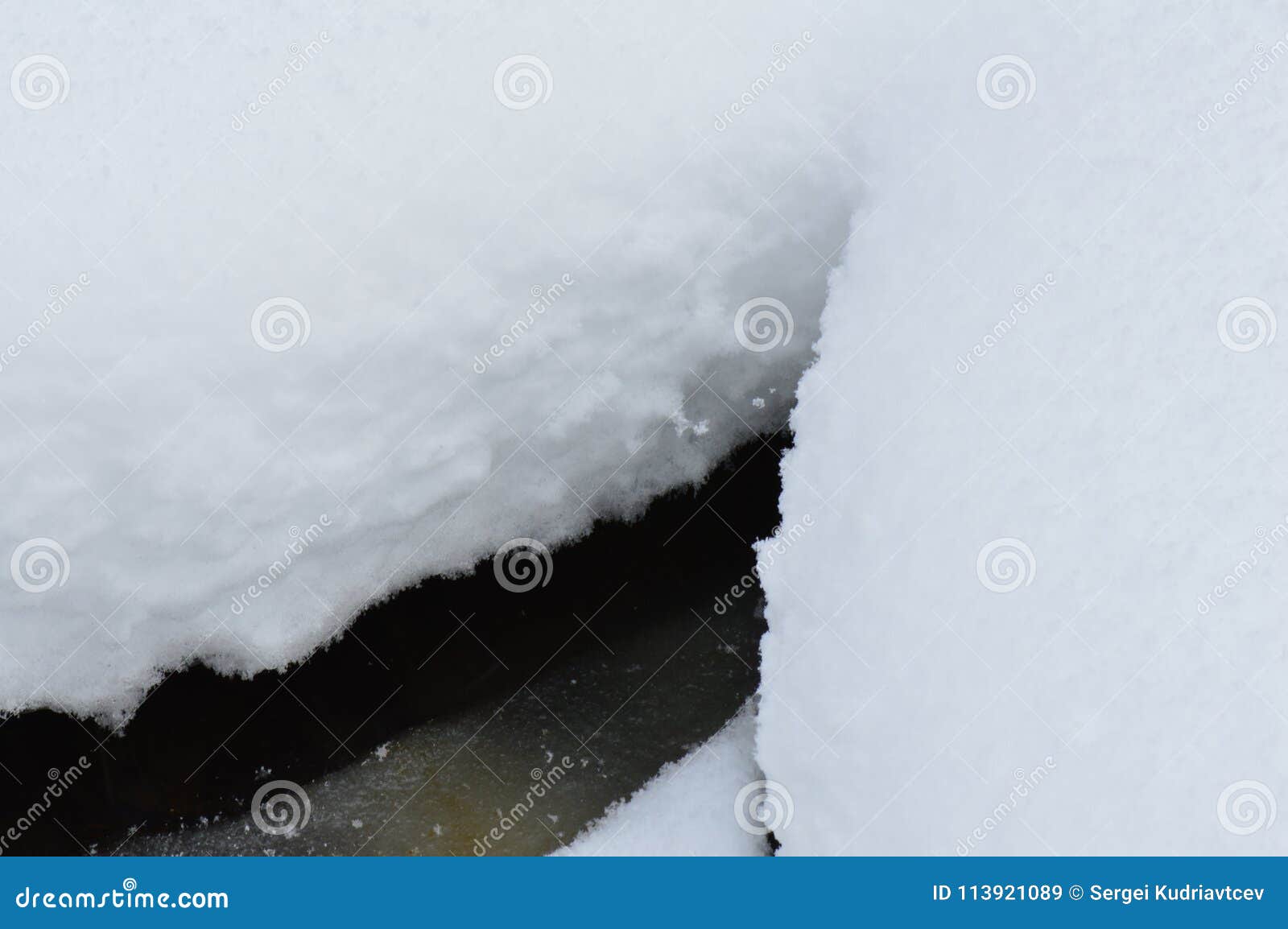 Winter Thaw in Deep Pure White Snow Stock Image - Image of colorful ...
