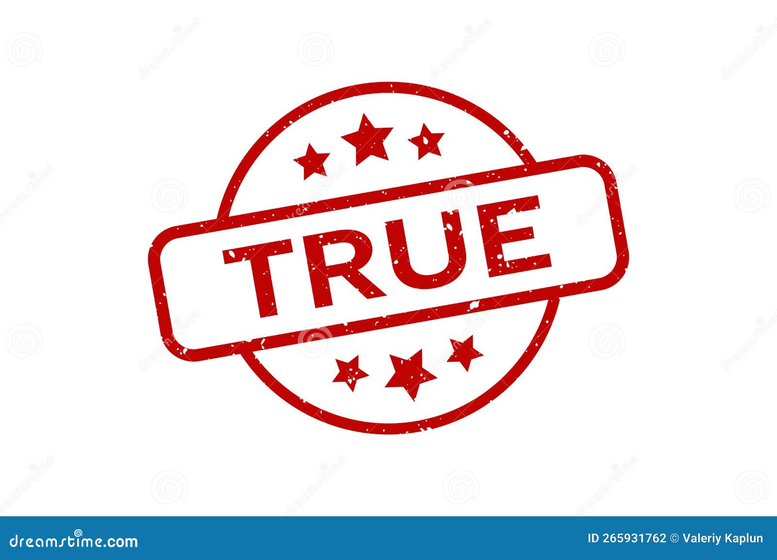 True - Stamp, Imprint, Seal Template. Vector Stock Illustration Stock ...