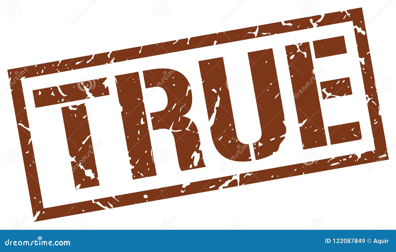 True stamp stock vector. Illustration of brown, grungy - 122087849