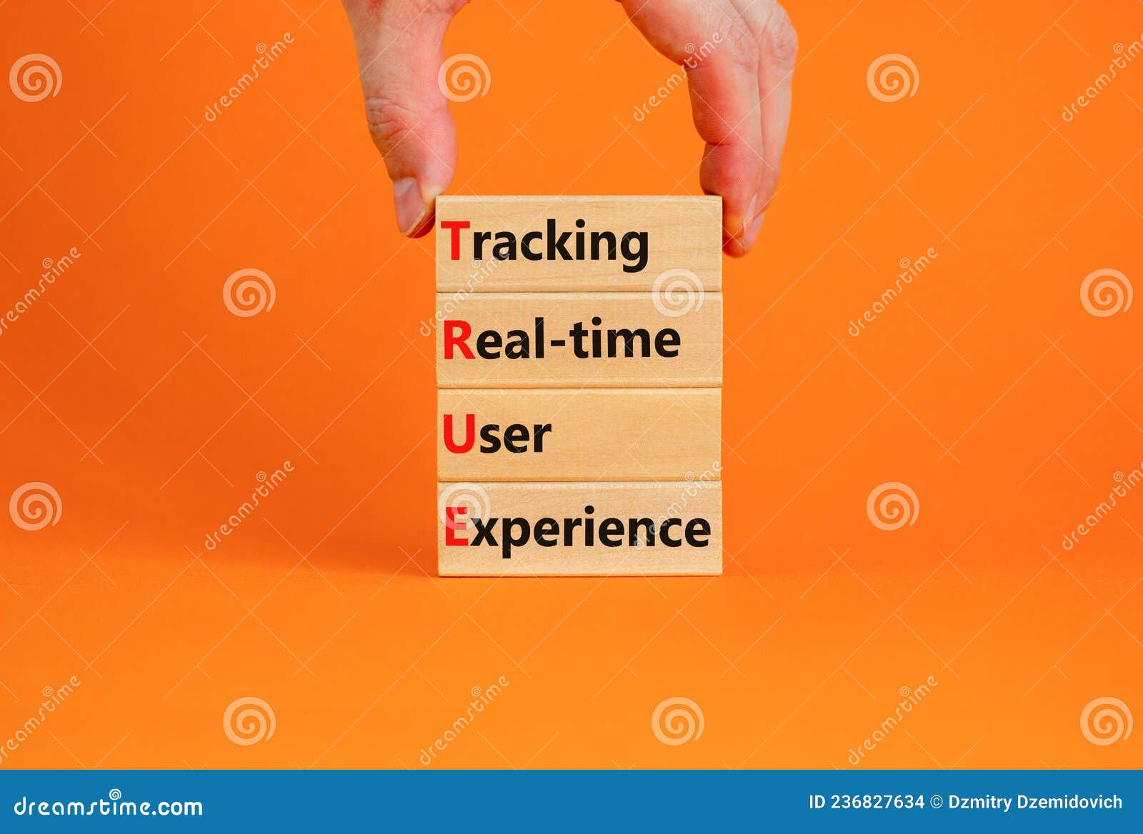 TRUE Tracking Real-time User Experience Symbol. Concept Words TRUE ...