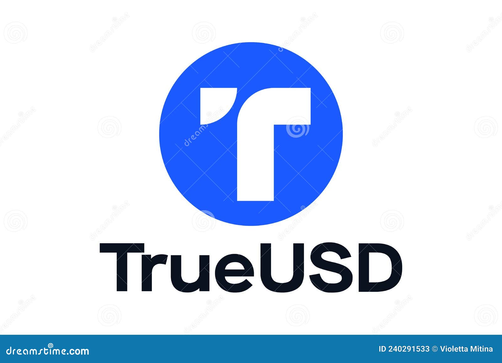 Vector True USD TUSD Logo | CartoonDealer.com #111524962